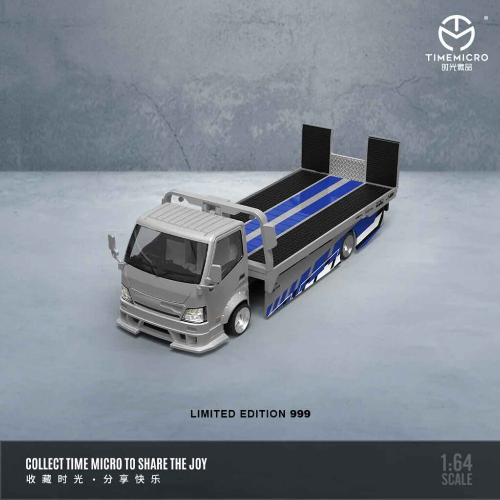 Time Micro H300 Trailer & GT-R R35 – 1:64 Diecast Set